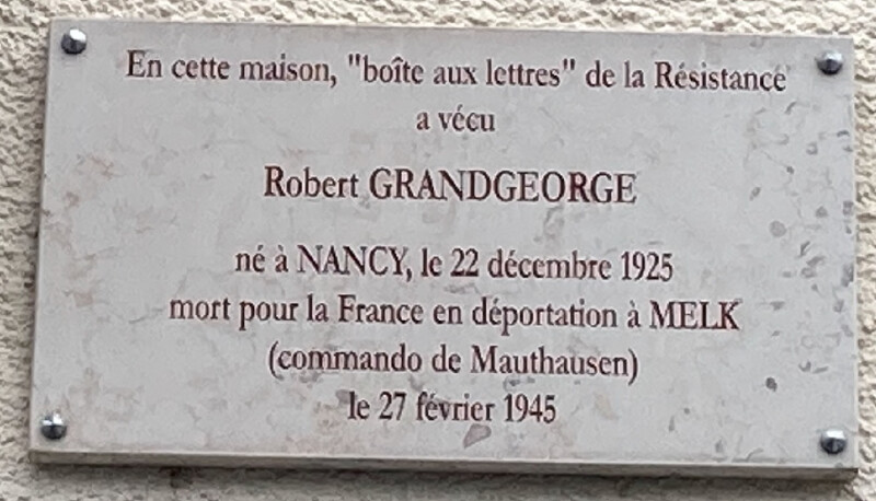Parcours mémoriel « Nancy Ouest 1940 1945 : Résistance Déportation ...
